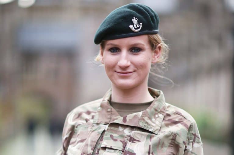 Girl in CCF uniform | Wells Cathedral School